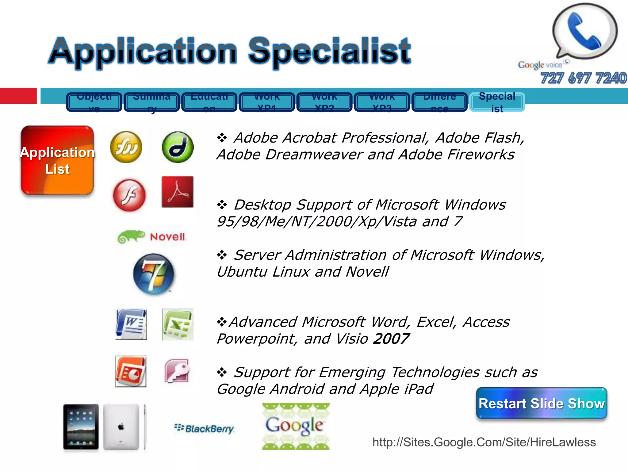 Target Powerpoint Resume - Timothy Lawless | PPTX