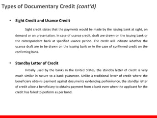 Dynamics of Documentary Credit | PPT