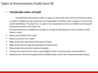 Dynamics of Documentary Credit | PPTX