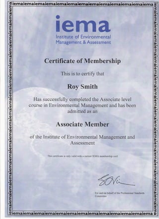 Associate IEMA | PDF