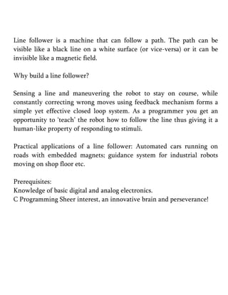 7380969 Line Follower Using At89c51 | PDF