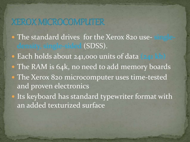 XEROX, PARC, AND THE ALTO | PPT