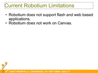 Test Automation On Android Platform Using Robotium | PPT | Operating ...