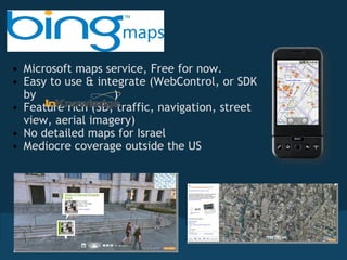 Post-PC: Geolocation & Maps in the Android Ecosystem | PPT
