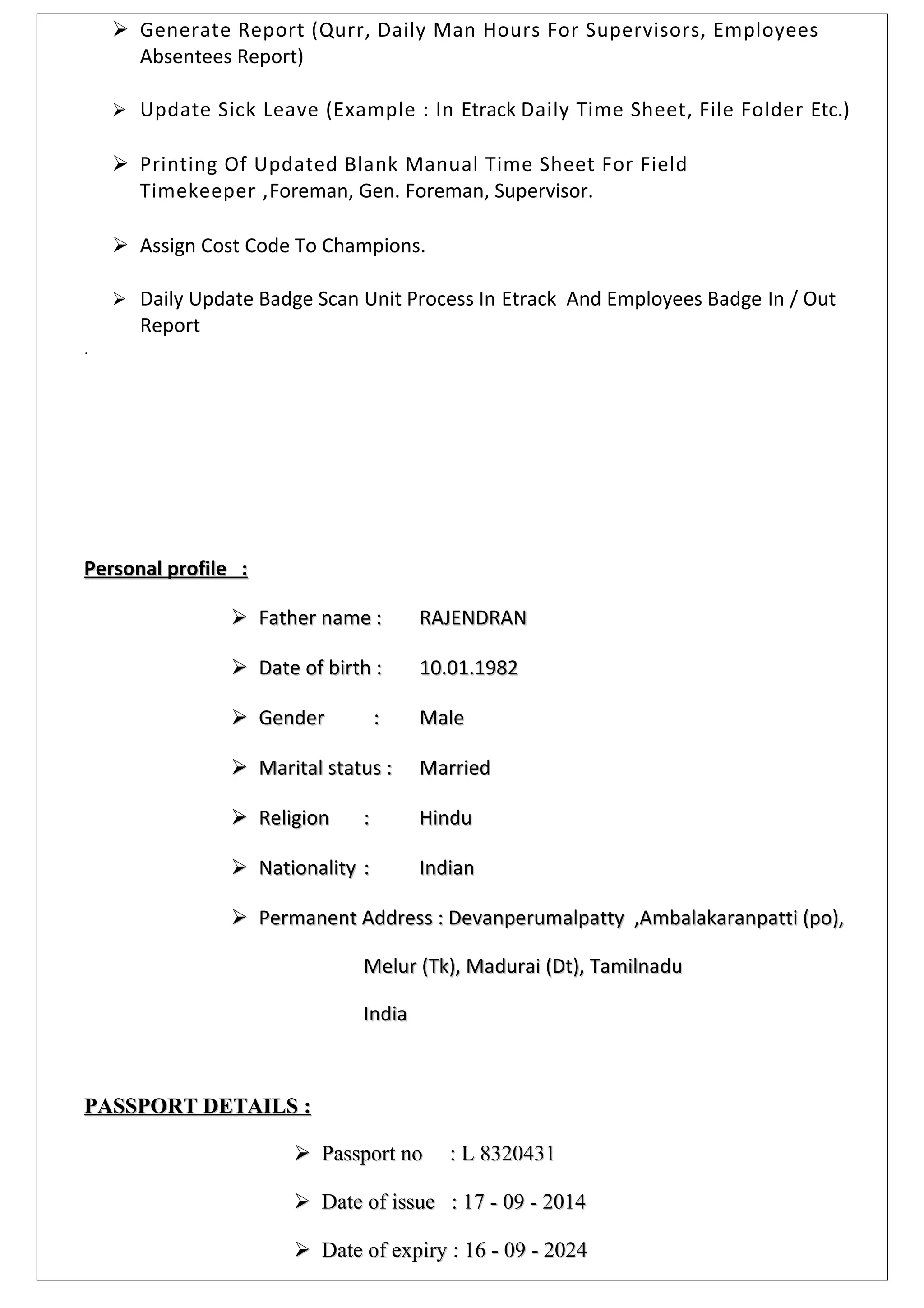 SHANKAR RESUM | DOC | Resume Writing and Advice | Job Search