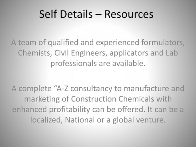 CONCHEM TECHNOLOGY SERVICES | PPT