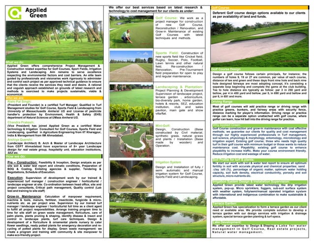 Brochure Golf Course | PPT