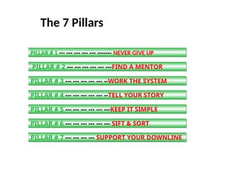 739086000-17-The-7-Pillars-of-MLM-Success.ppt