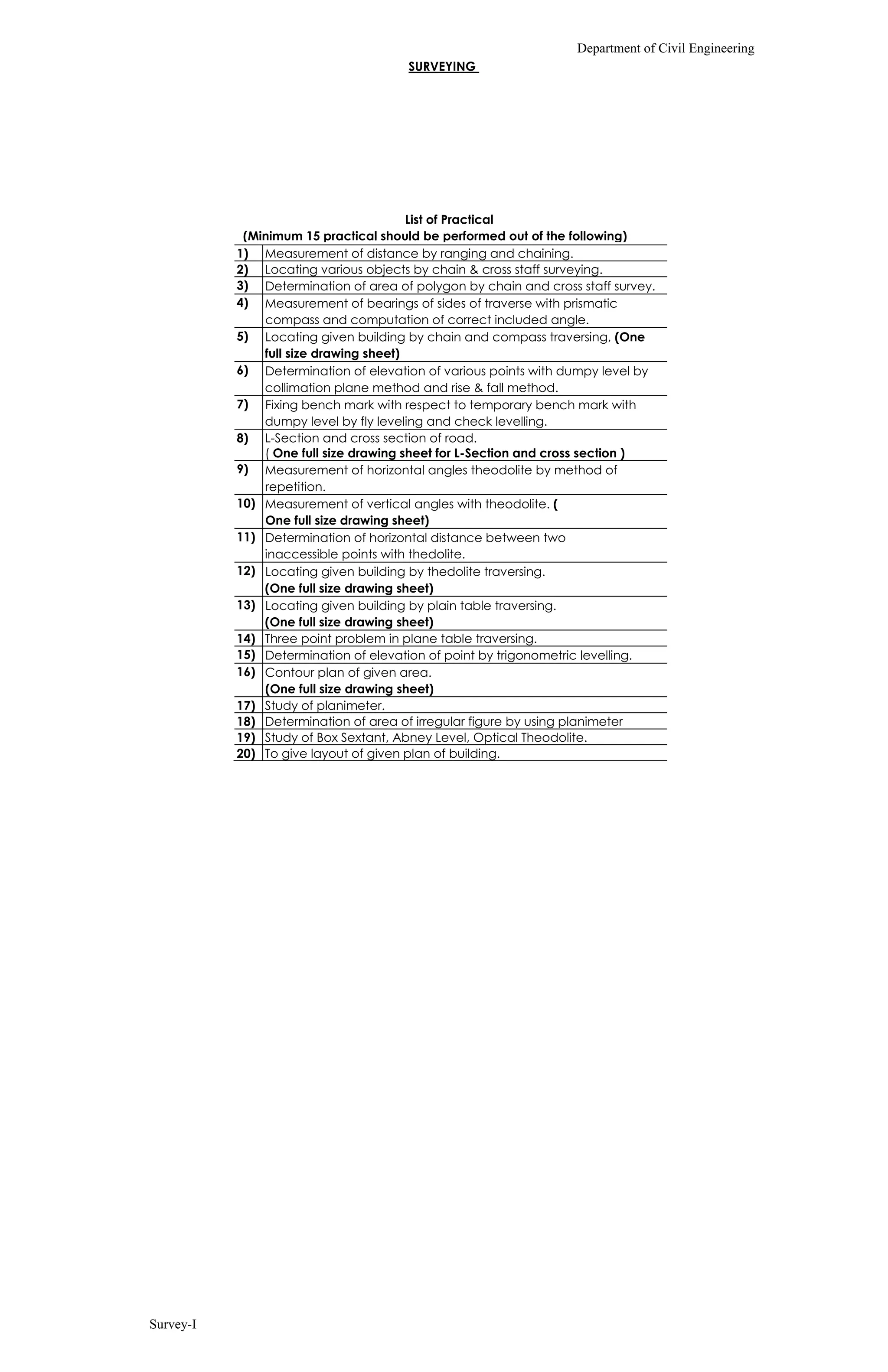 73941338 surveying-lab-manual-1 | PDF