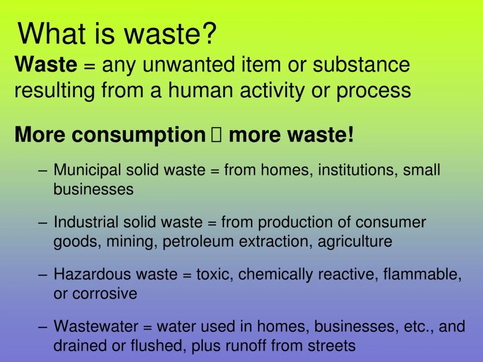 waste management, types of waste and it's methods | PDF