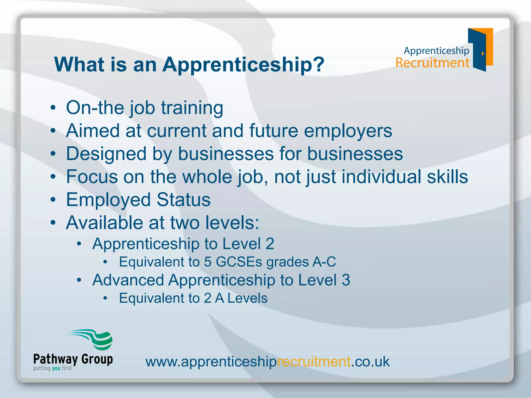 Apprenticeship Recruitment Presentation | PDF