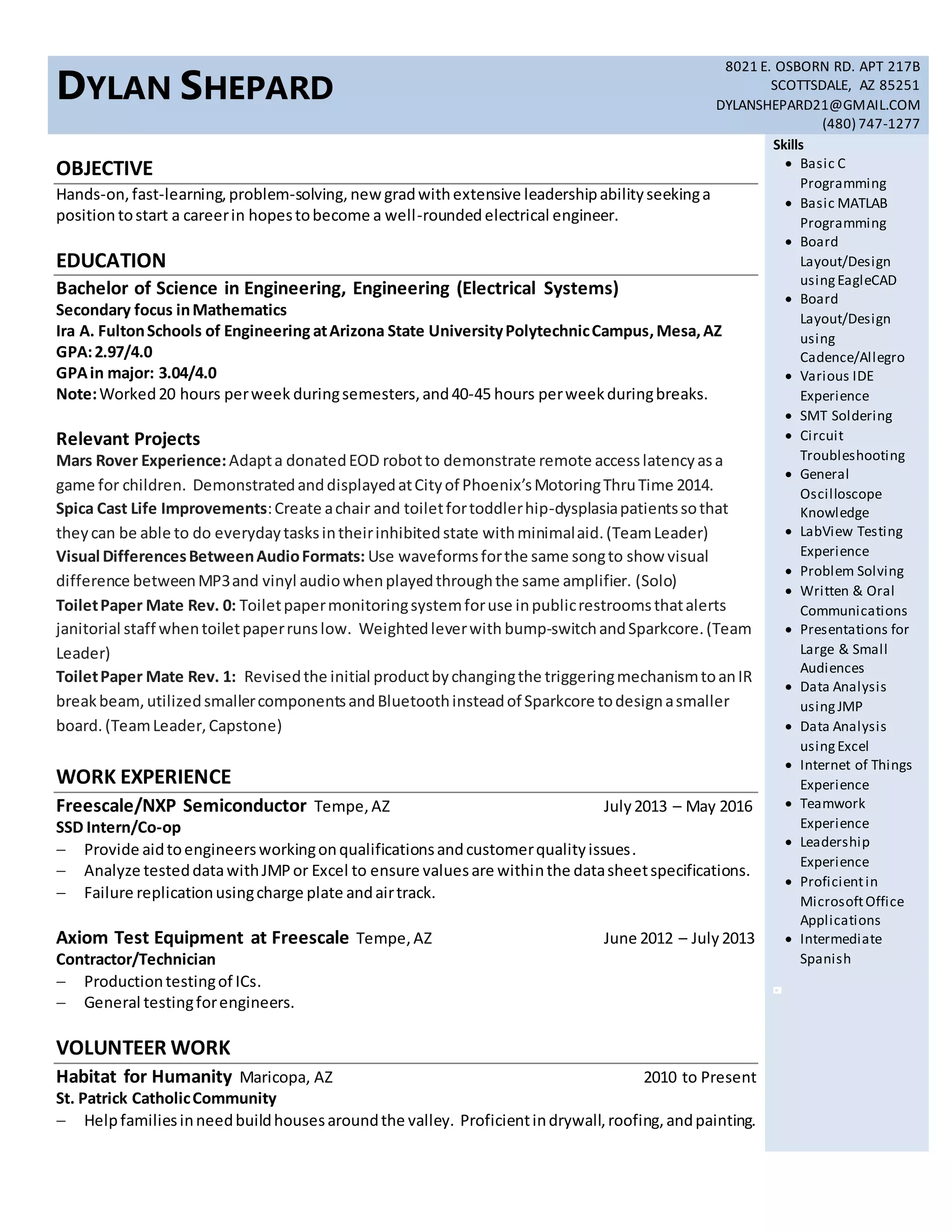 Dylan Shepard Resume 2 | DOCX