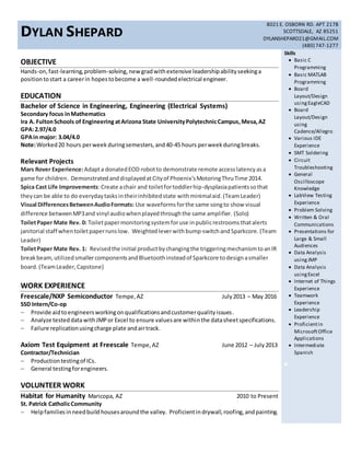 Dylan Shepard Resume 2 | PDF | Free Download