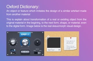 Skeuomorphism vs Flat Design | PPT