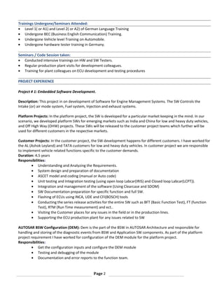 upendra_8_years_Exp_in_Automotive_Embedded_Systems_Software_V00 | PDF