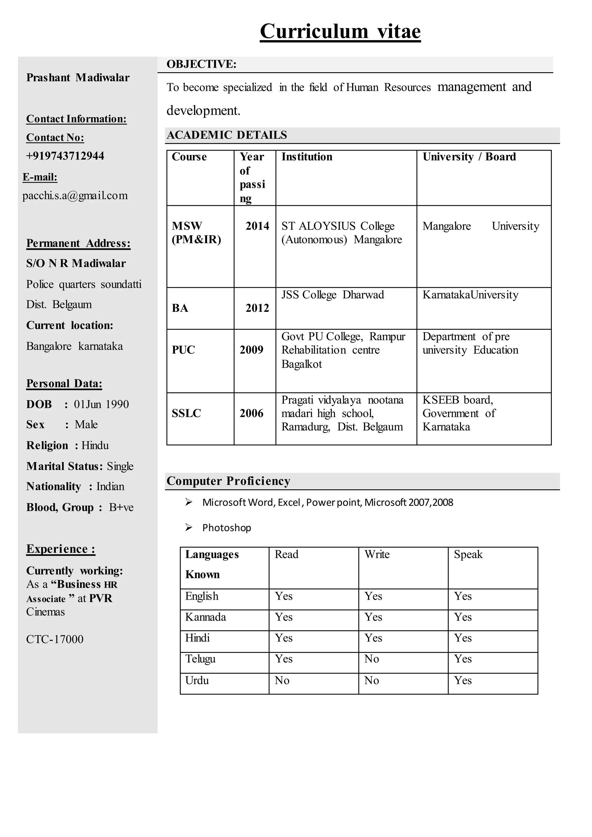 prashant resume_2 | PDF