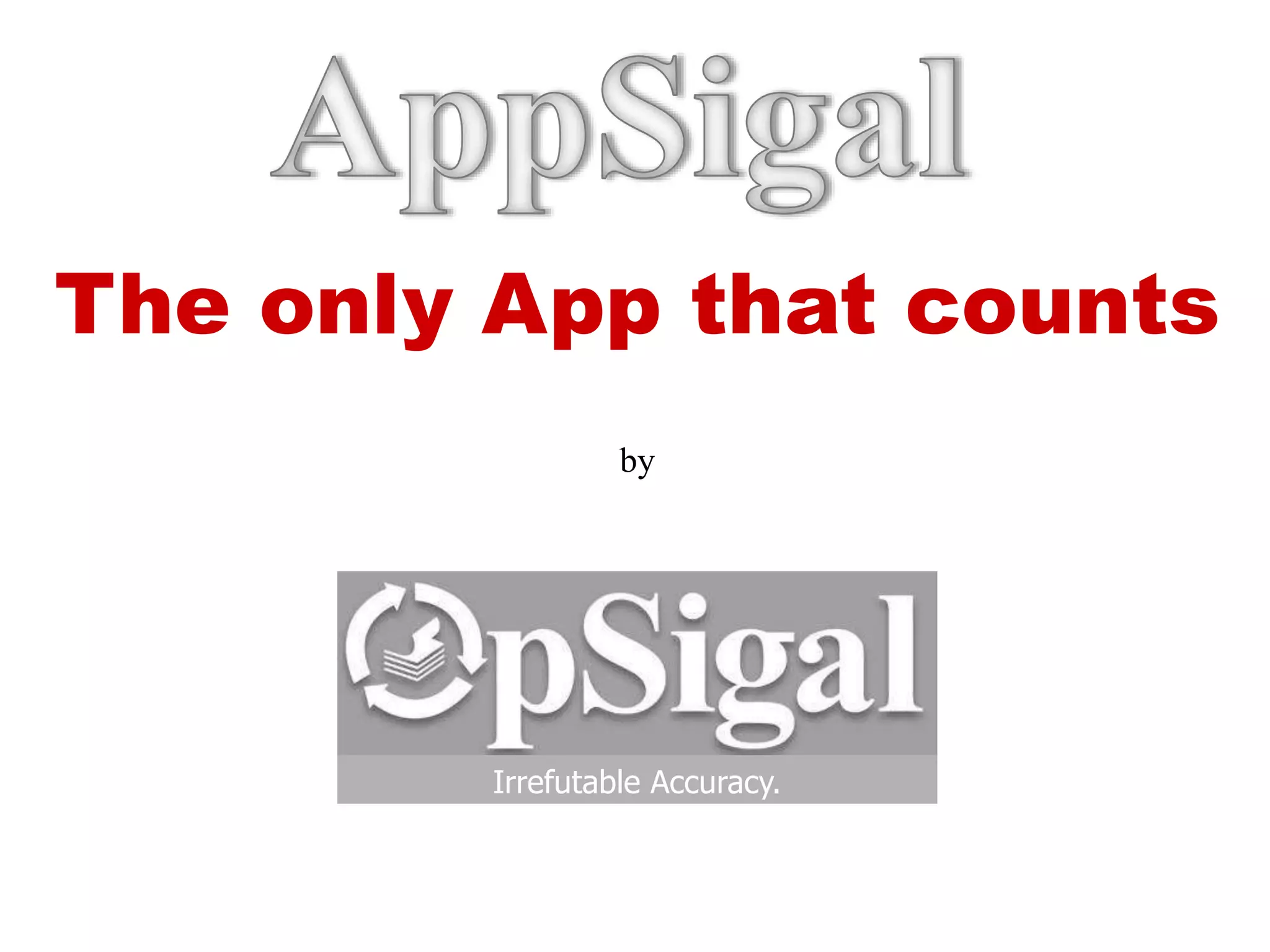 OpSigal Phone App 1_1 | PPT