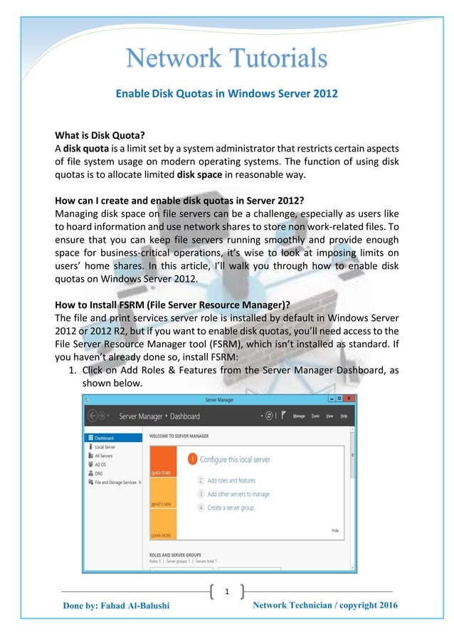 7- How to Configure Disk Quota | PDF