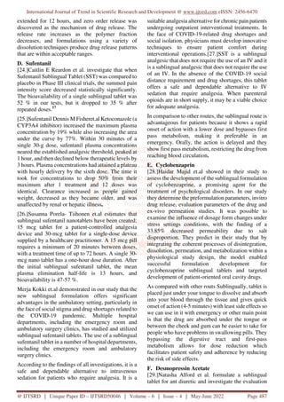 Advancement in the Recently Development of Sublingual Tablet for ...