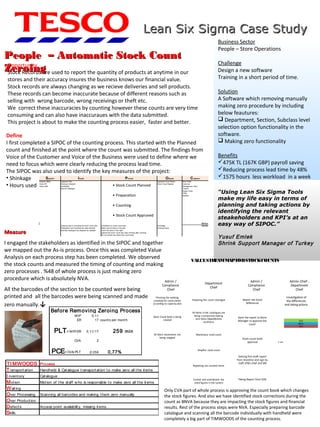 Case Study - Lean Six Sigma | PPT