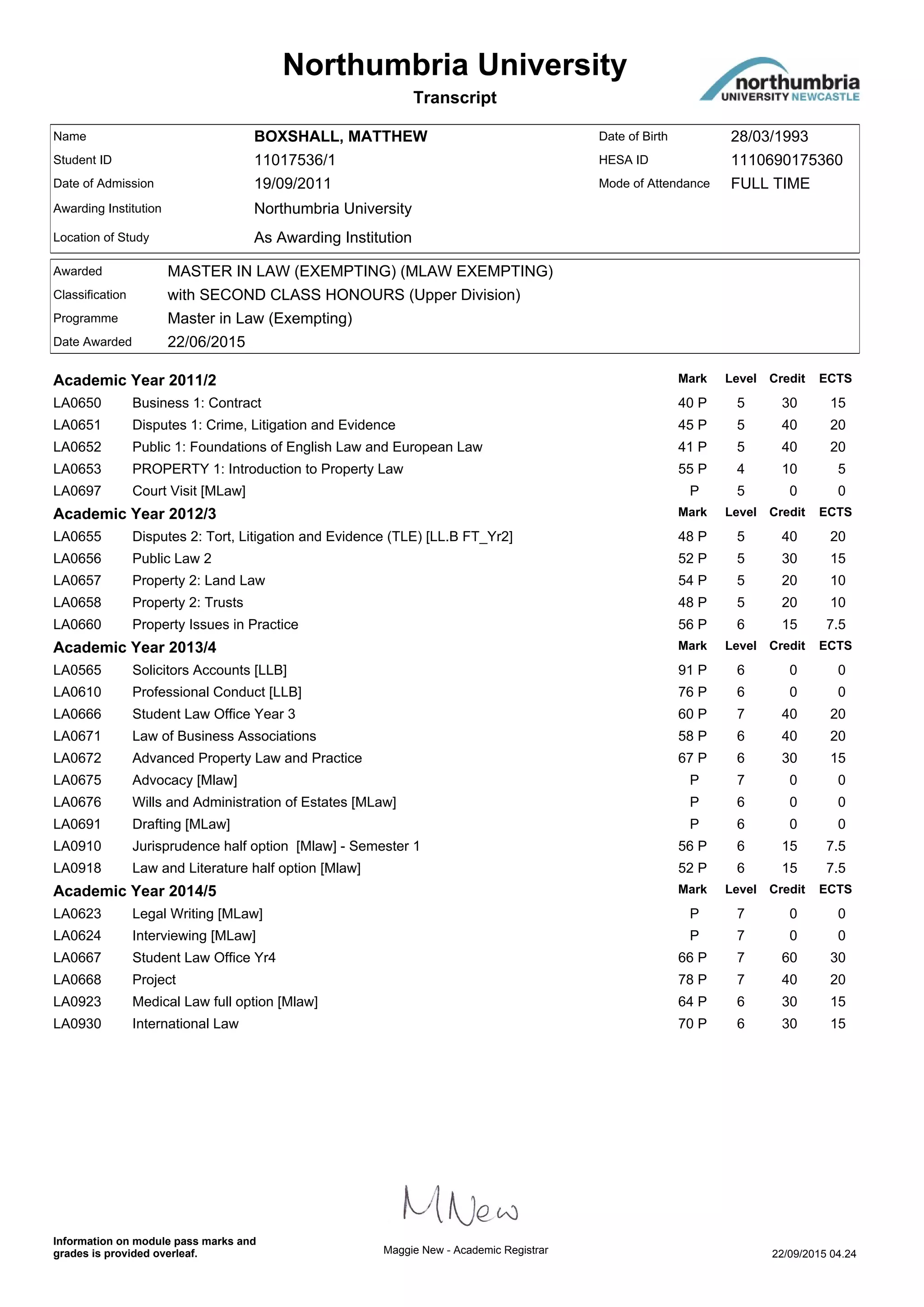 Transcript | PDF | Education