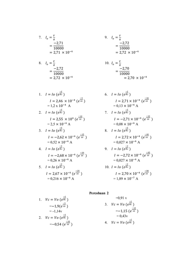 Laporan Praktikum rangkaian RC | DOCX