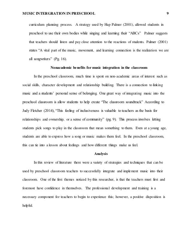 Action Research Proposal LaKedria Lozano Music Intergration In Presc Action Research Proposal LaKedria Lozano Music Intergration In Presc