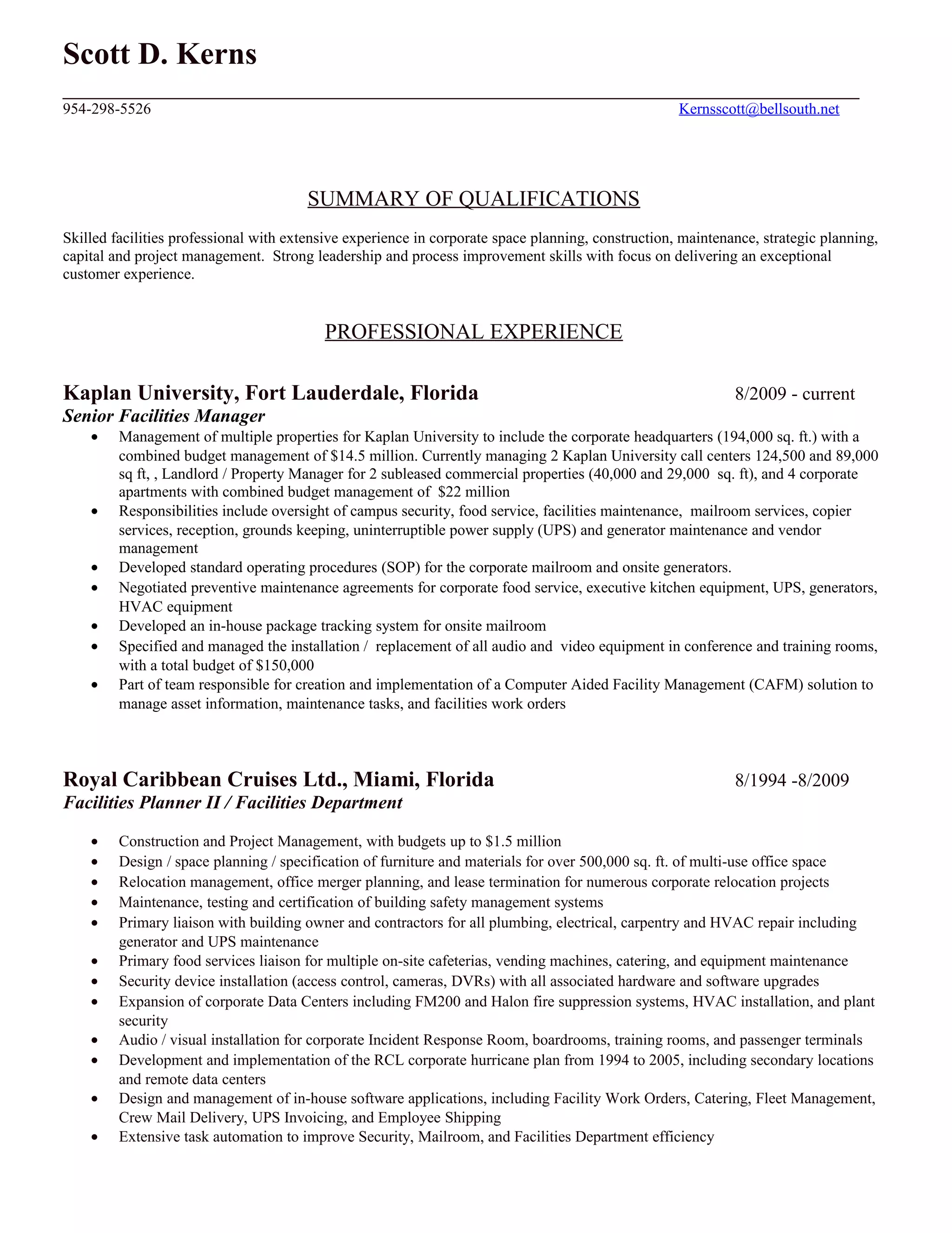 2015 Scott D Kerns resume | DOC