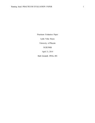 Practicum Evaluation Paper-Riverpoint Writer | PDF