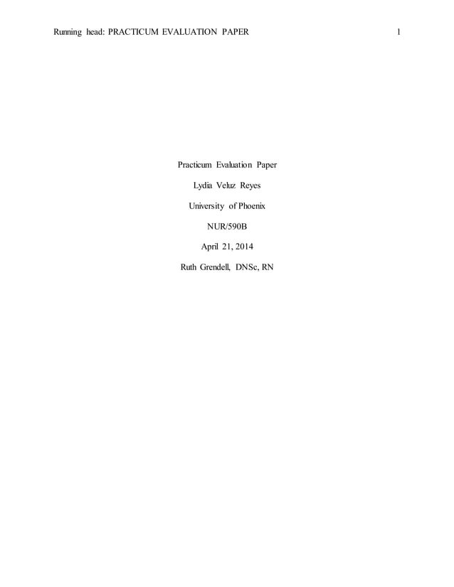Practicum Evaluation Paper-Riverpoint Writer | PDF