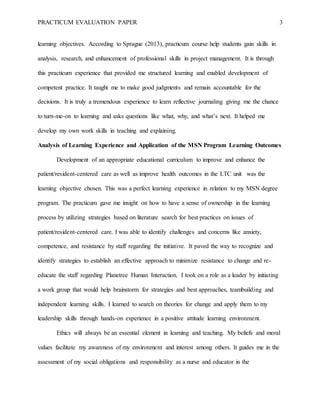 Practicum Evaluation Paper-Riverpoint Writer | PDF