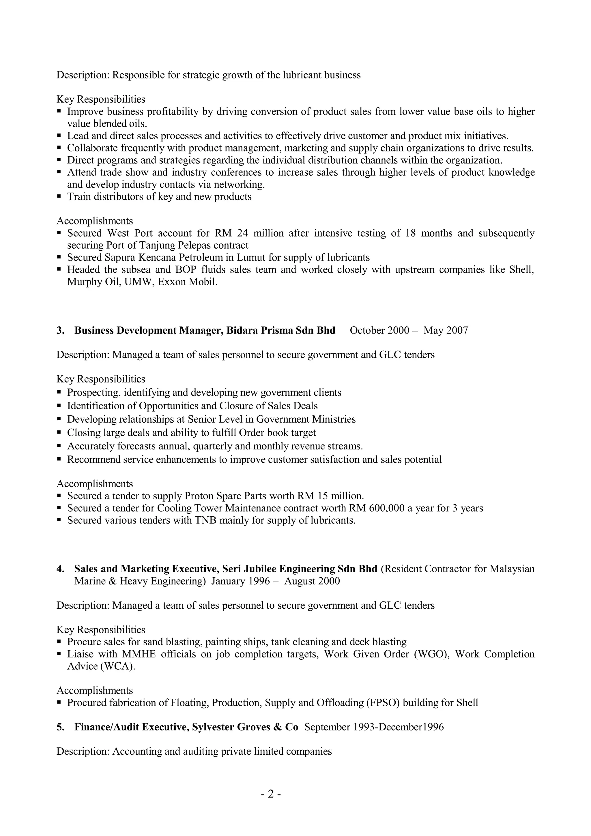 Prem Mathavan CV | DOC | Sales | Business