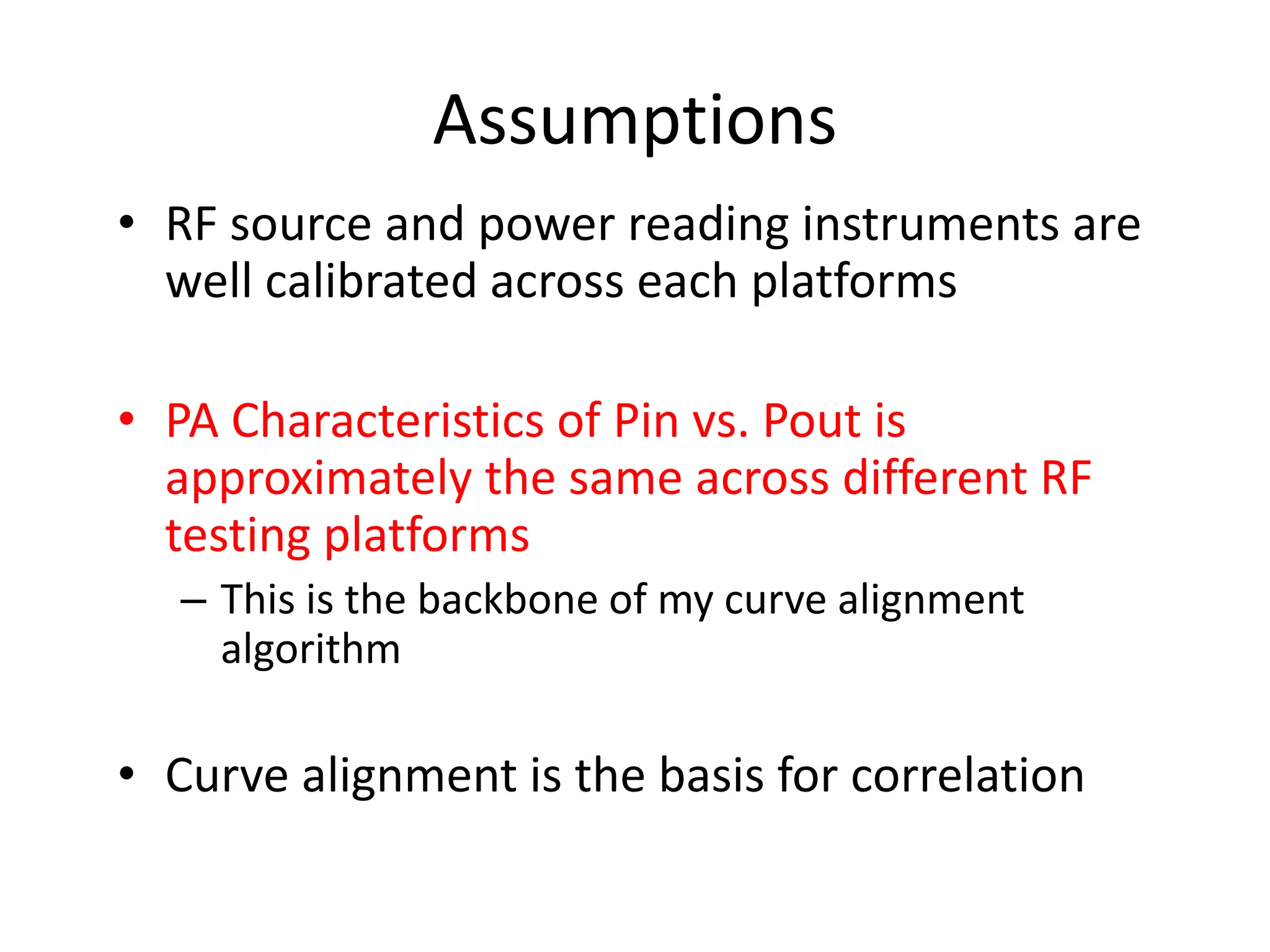 Pin vs. Pout Correlation Solution - Curve Alignment | PPTX