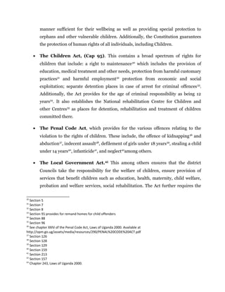 Brief on the protection of Children, recent | DOC