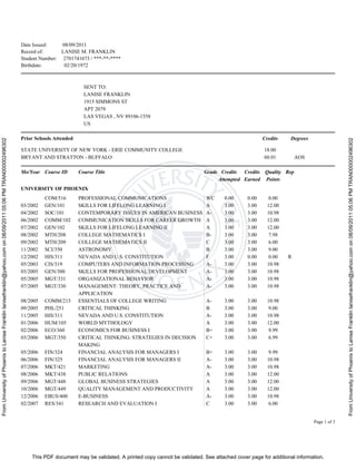 completed-transcript-2496302 | PDF | Professional School | Postgraduate ...