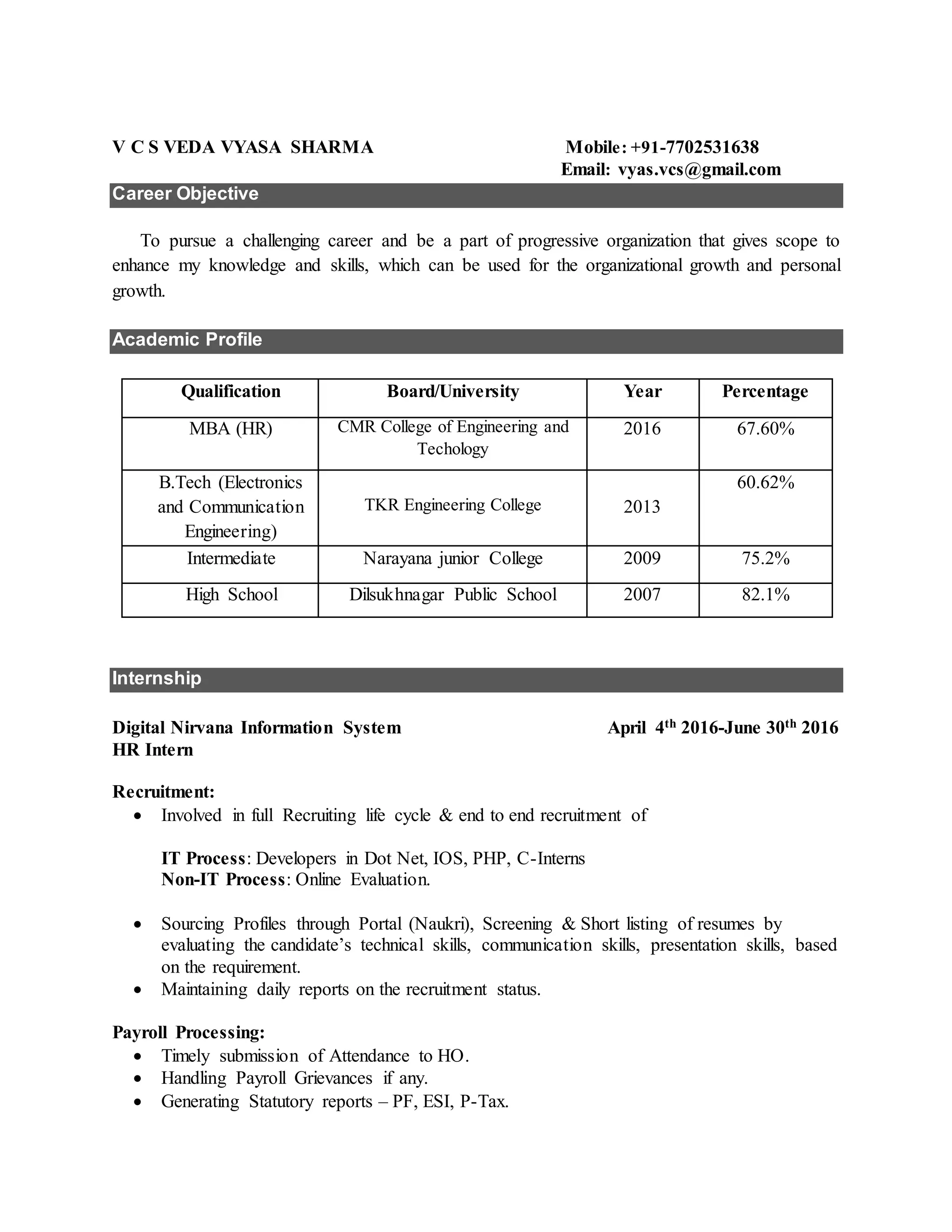 V C S VEDA VYASA SHARMA | PDF