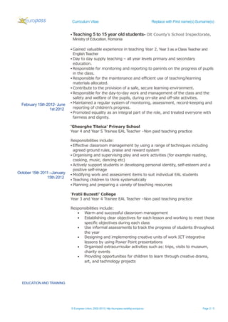 Gabriel Laurentiu CV | DOC