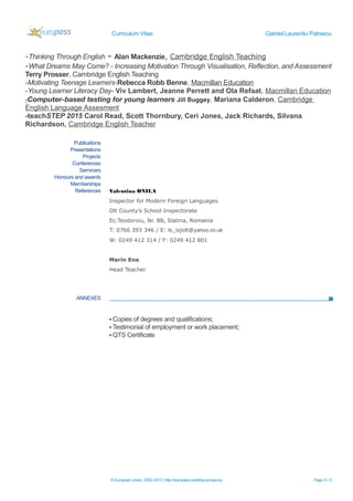 Gabriel Laurentiu CV | PDF