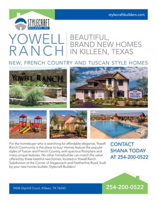 Yowell Ranch CommunityBrochure | PDF