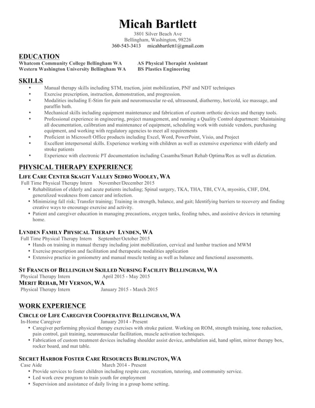 Micah Bartlett Resume | PDF