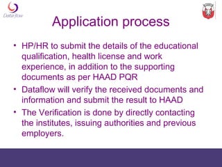 DataFlow (UAE Nursing HAAD) | PPT