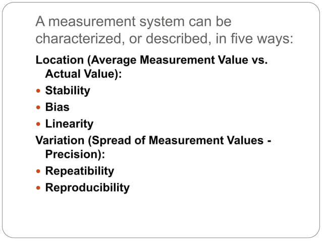 Measurement System Analysis (MSA) | PPTX
