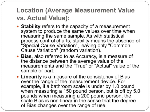 Measurement System Analysis (MSA) | PPTX