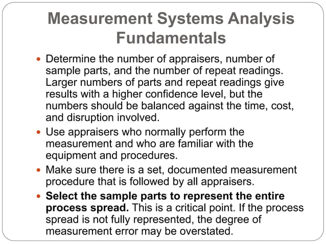 Measurement System Analysis (MSA) | PPTX