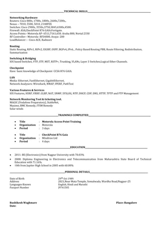 Resume_Rushikesh_Network Engineer | PDF
