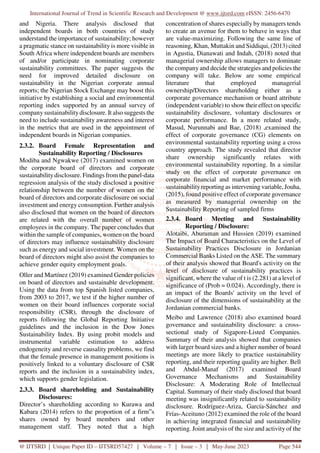Effect of Board Structure on Sustainability Disclosure of Listed Building Material Firms in ...