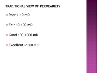 Identification of porosity and permeability for the core | PPTX