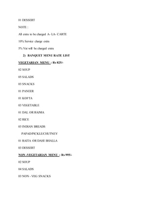 food & beverage production | DOCX | Bars & Restaurants | Attractions