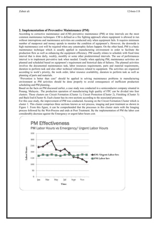 A CASE STUDY ON PREVENTIVE MAINTENANCE | PDF