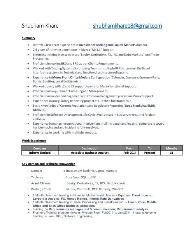 Shubham Khare - Profile | PDF